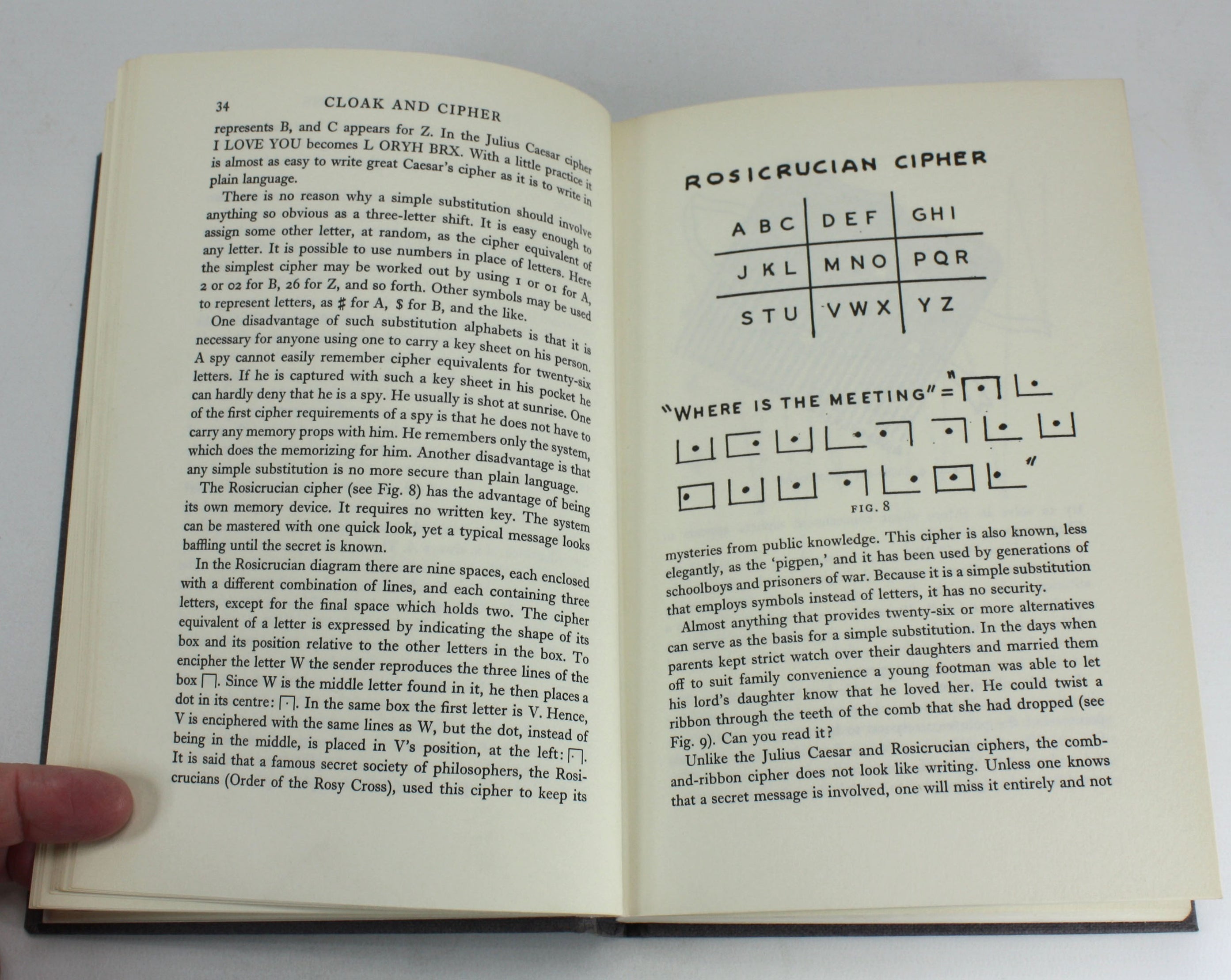 Cloak & Cipher, Dan Tyler Moore & Martha Waller, 1965, first edition r ...