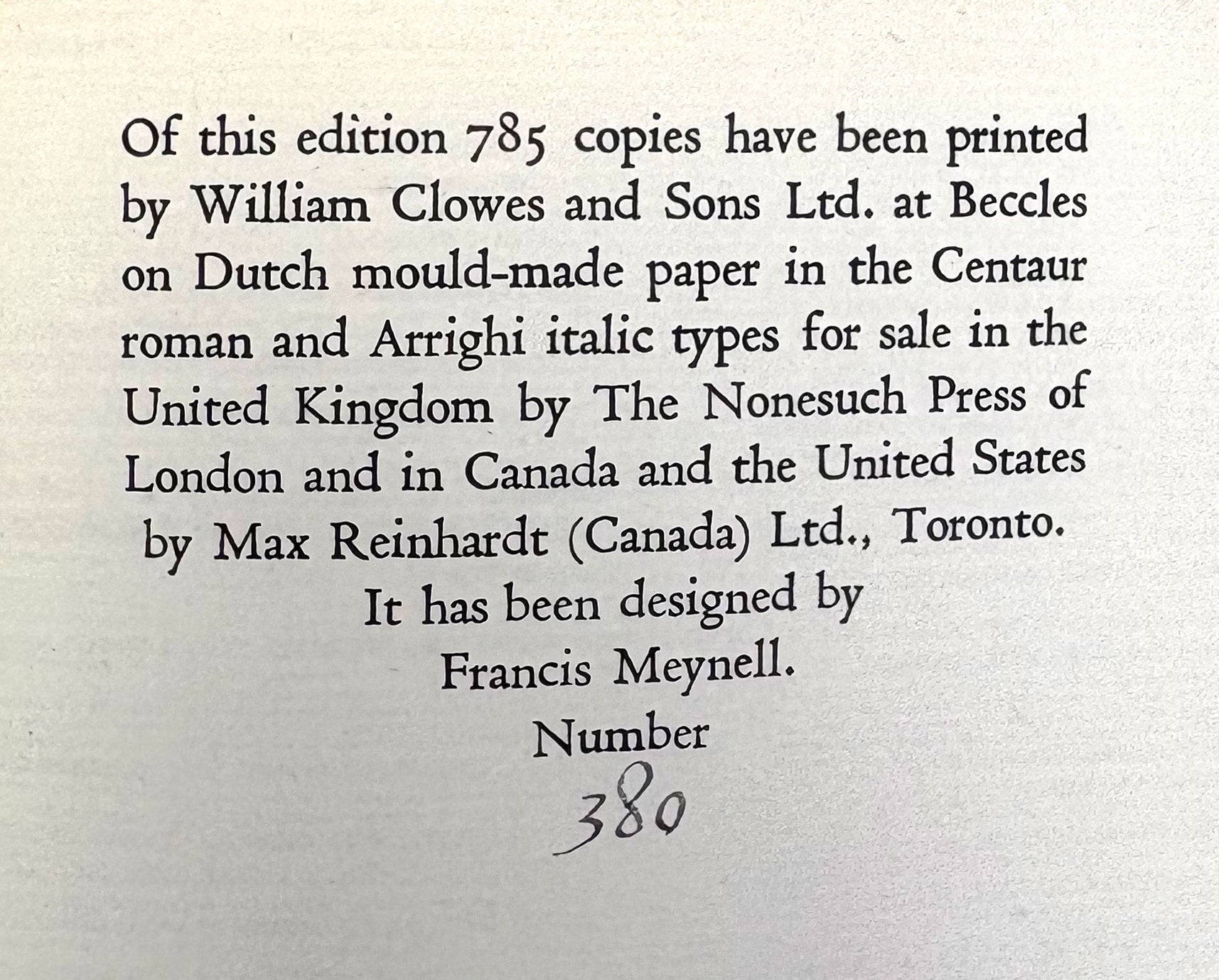 Nonesuch Press; The Phanseys of William Cavendish, Marquis of Newcastl ...