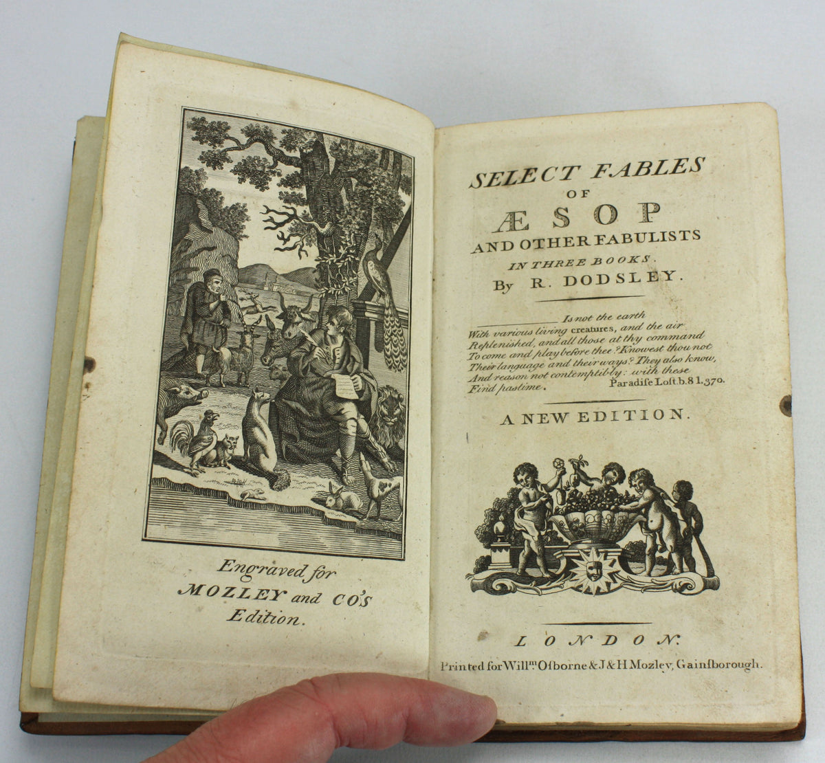 Select Fables of Aesop and Other Fabulists, R. Dodsley, c. 1800 ...