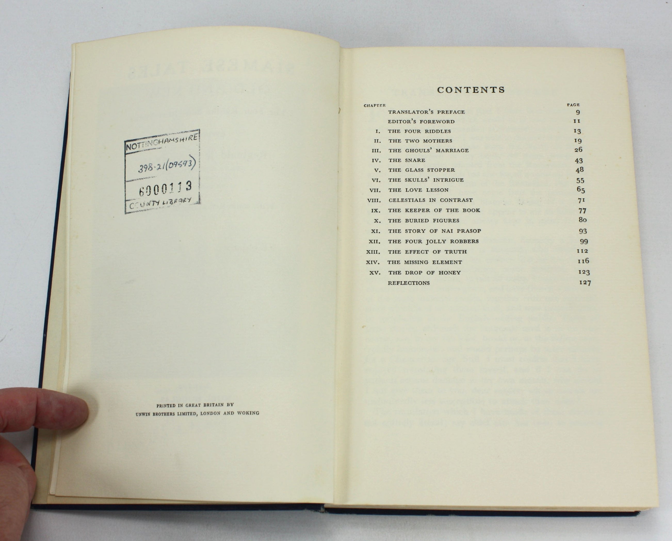 Siamese Tales; Old and New, The Four Riddles and Other Stories, Regina ...