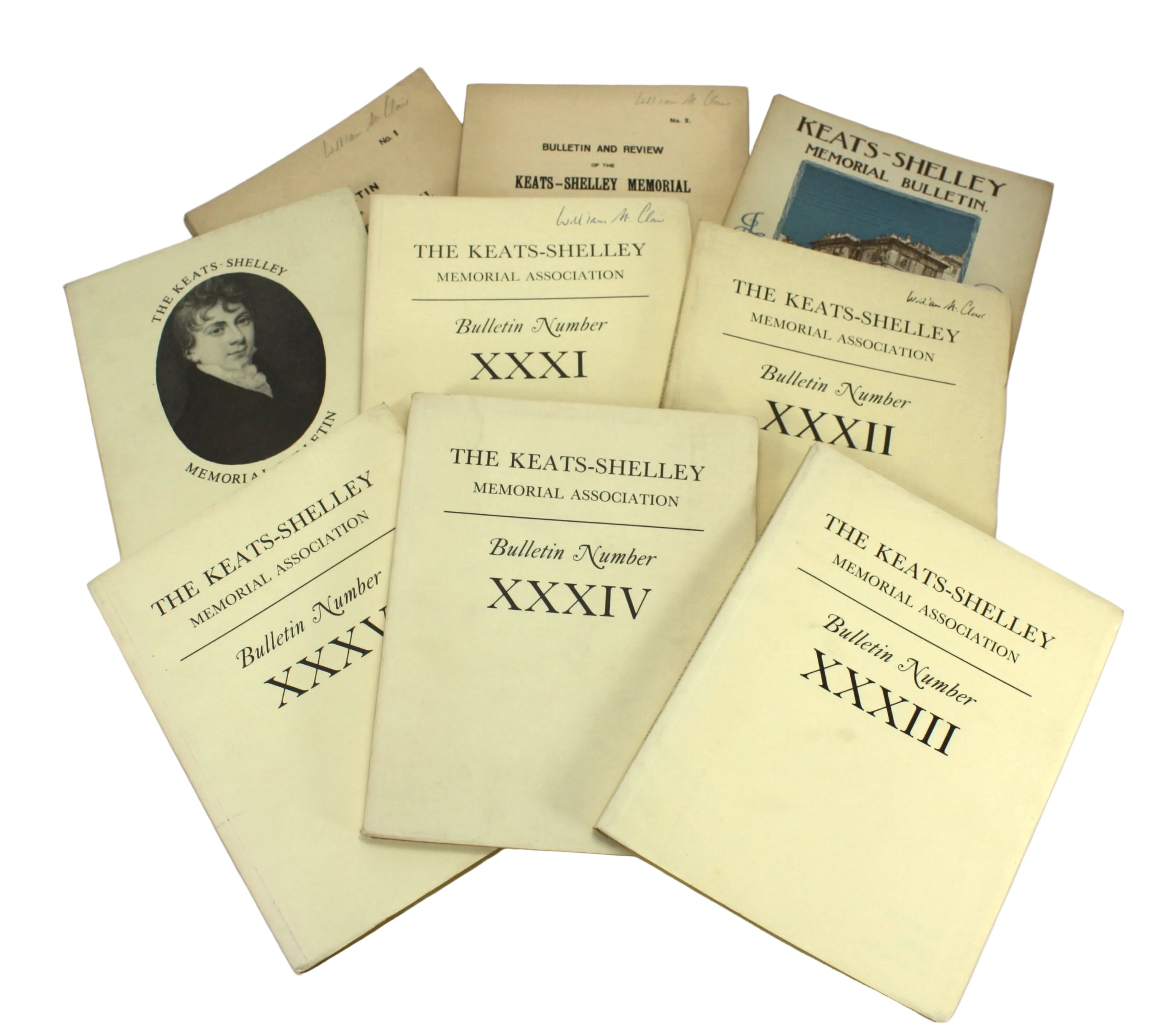 The Keats-Shelley Memorial Bulletin, 9 Issues from William St Clair's ...
