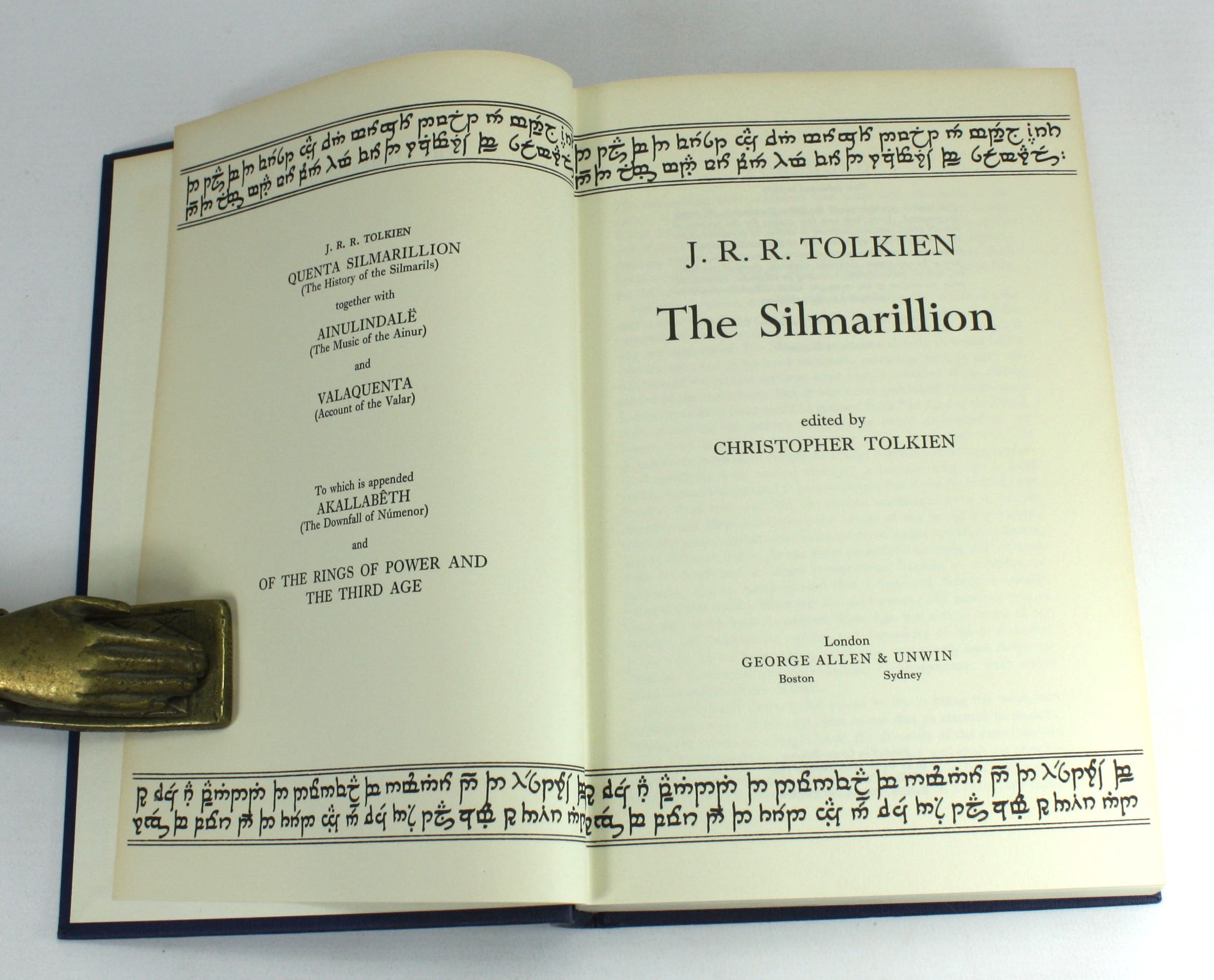 The Silmarillion, J.R.R. Tolkien, 1st edition, 1977, Export edition ...