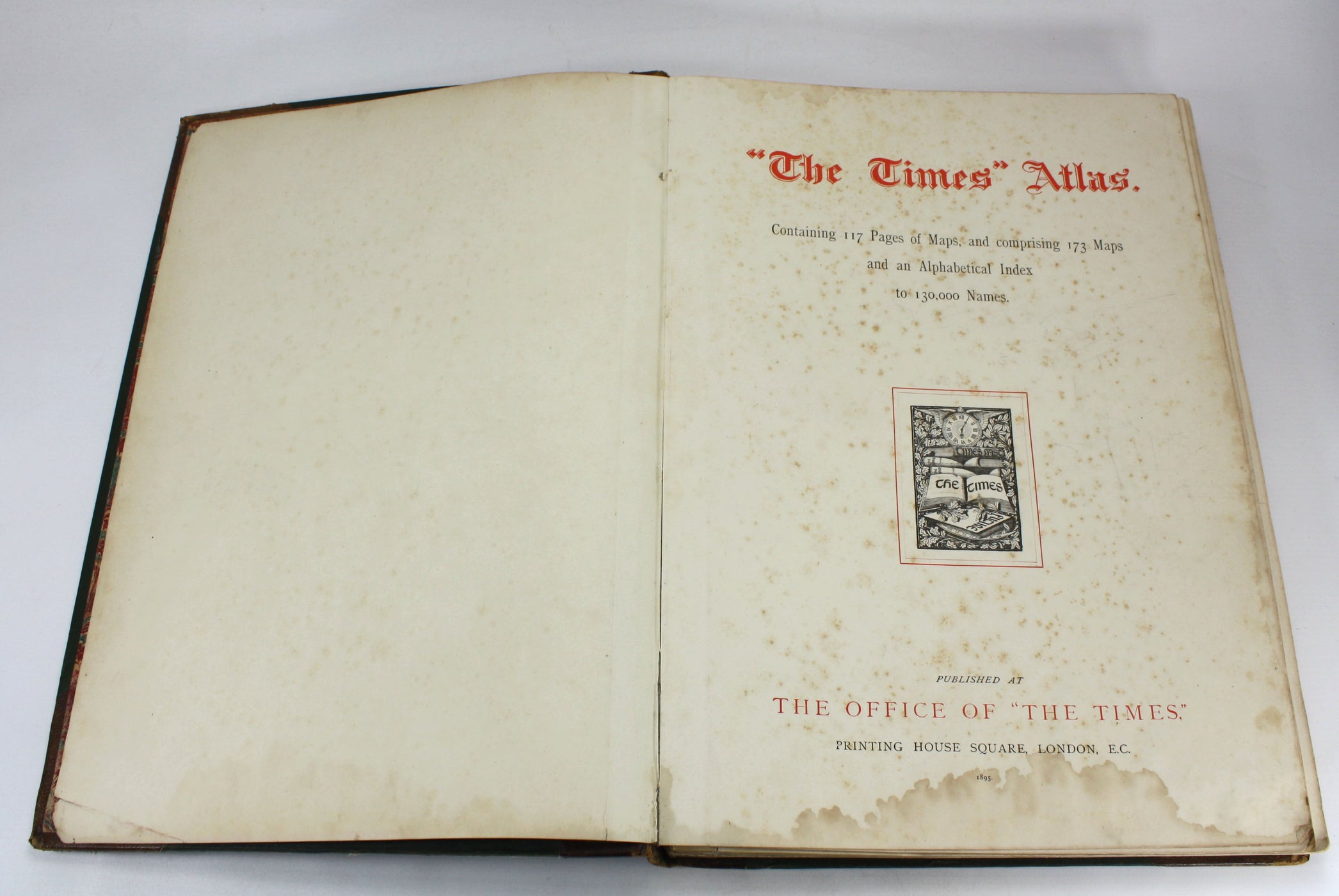 The Times Atlas, 1895. The first edition. — Lanna Antique