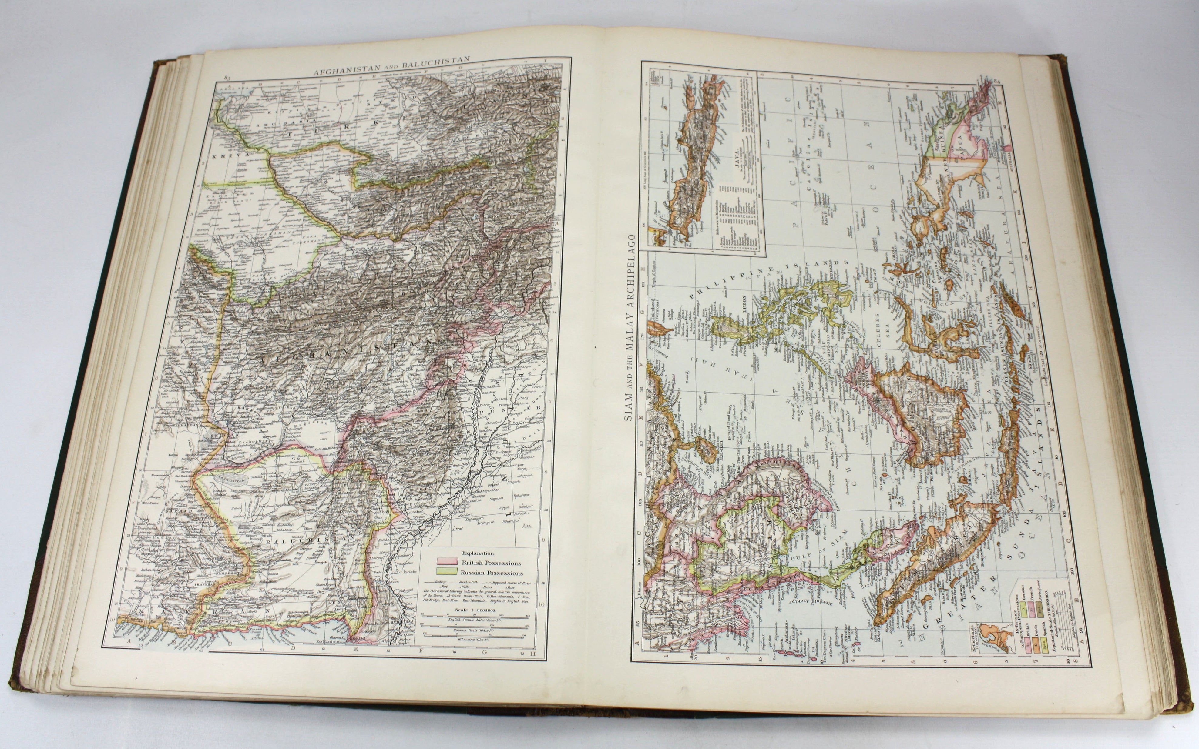 The Times Atlas, 1895. The first edition. — Lanna Antique
