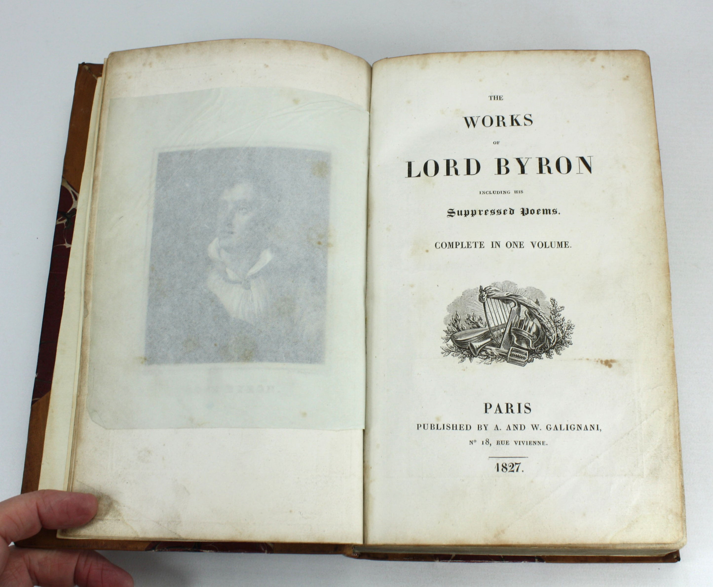 The Works of Lord Byron including his Suppressed Poems, Galignani, Par ...