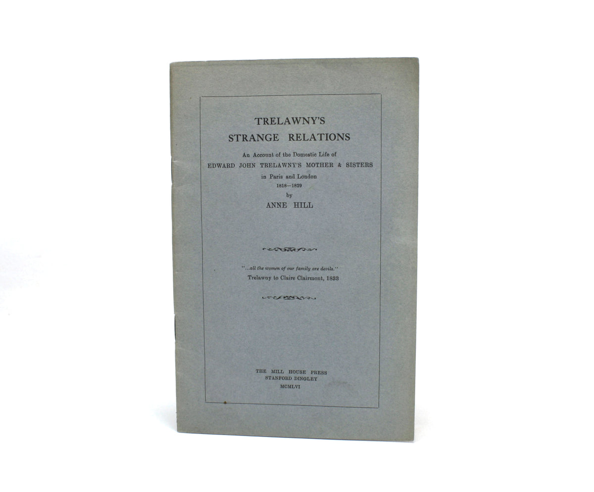 Trelawny's Strange Relations, Anne Hill, 1956. Limited edition. — Lanna ...