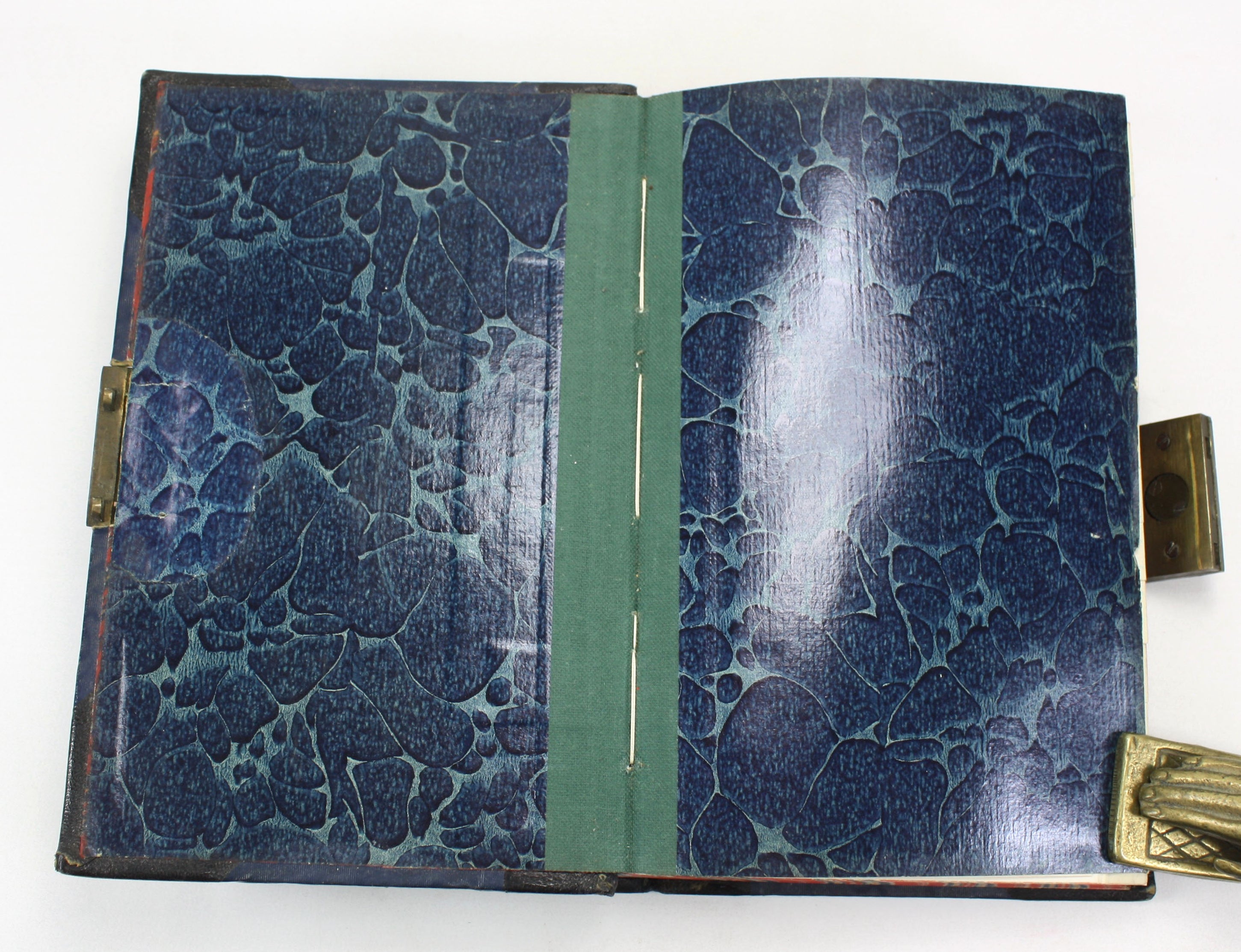 Vintage Accounts Ledger Books, A Group of 3 Ledgers with Brass Brahma ...