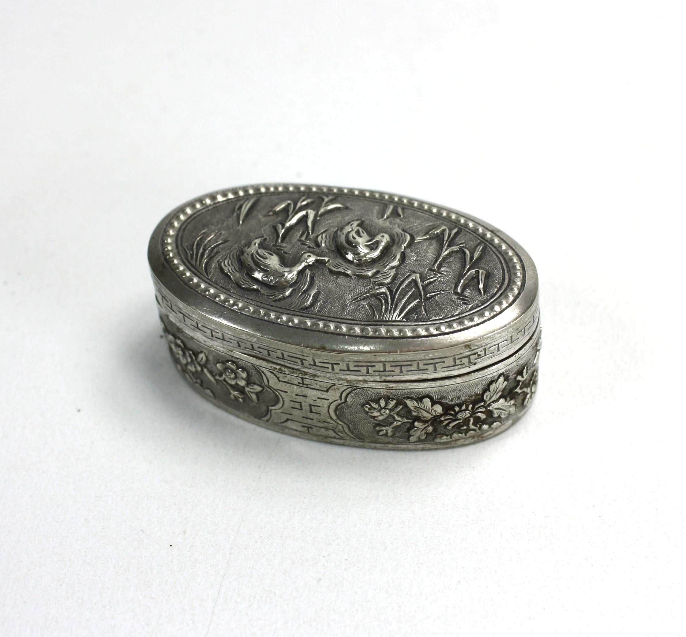 Vintage Cambodian and Chinese White Metal Betel Boxes. A collection ...