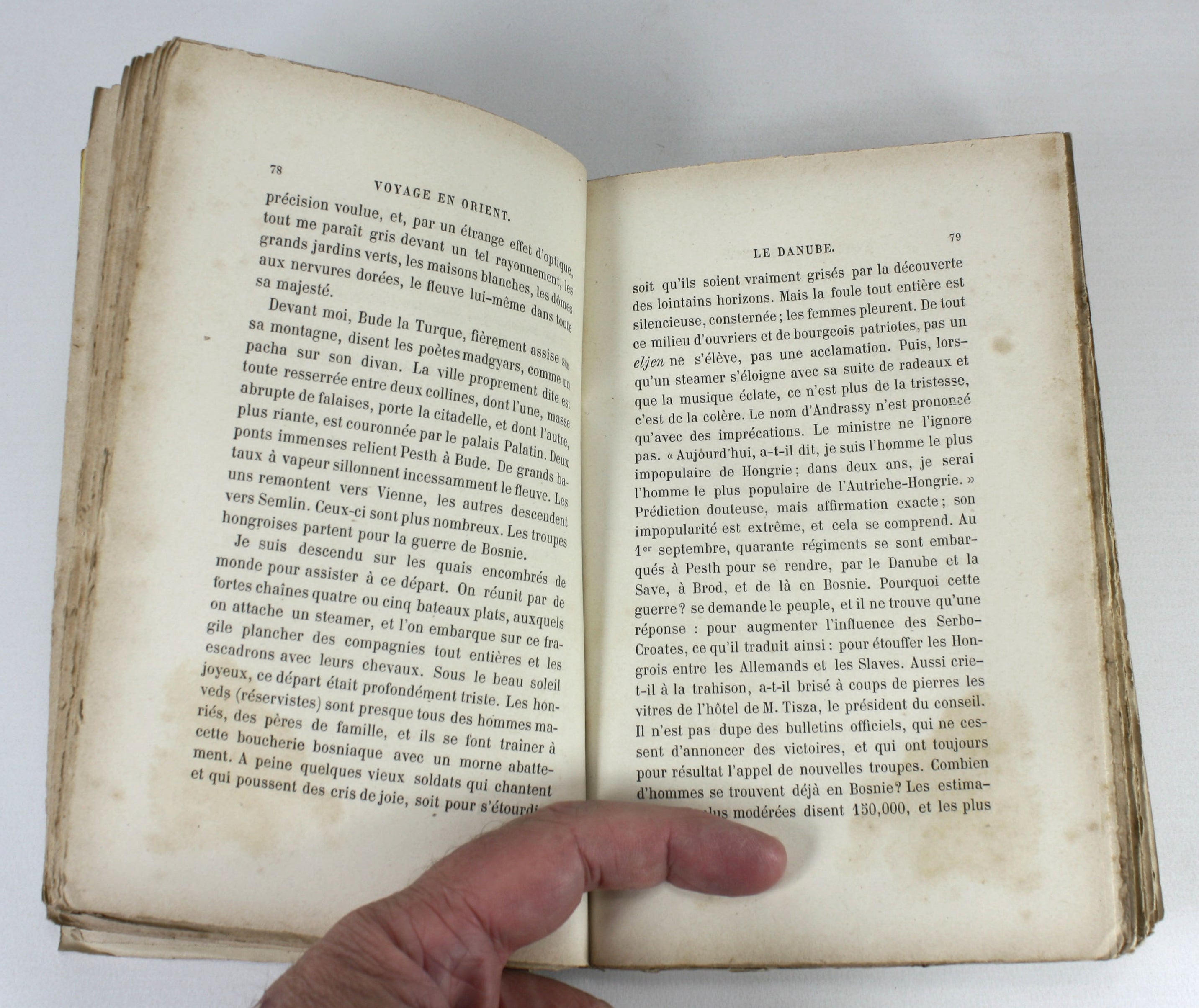 Voyage en Orient; Joseph Reinach, Charpentier, Paris, 1879, 2 Volume S ...