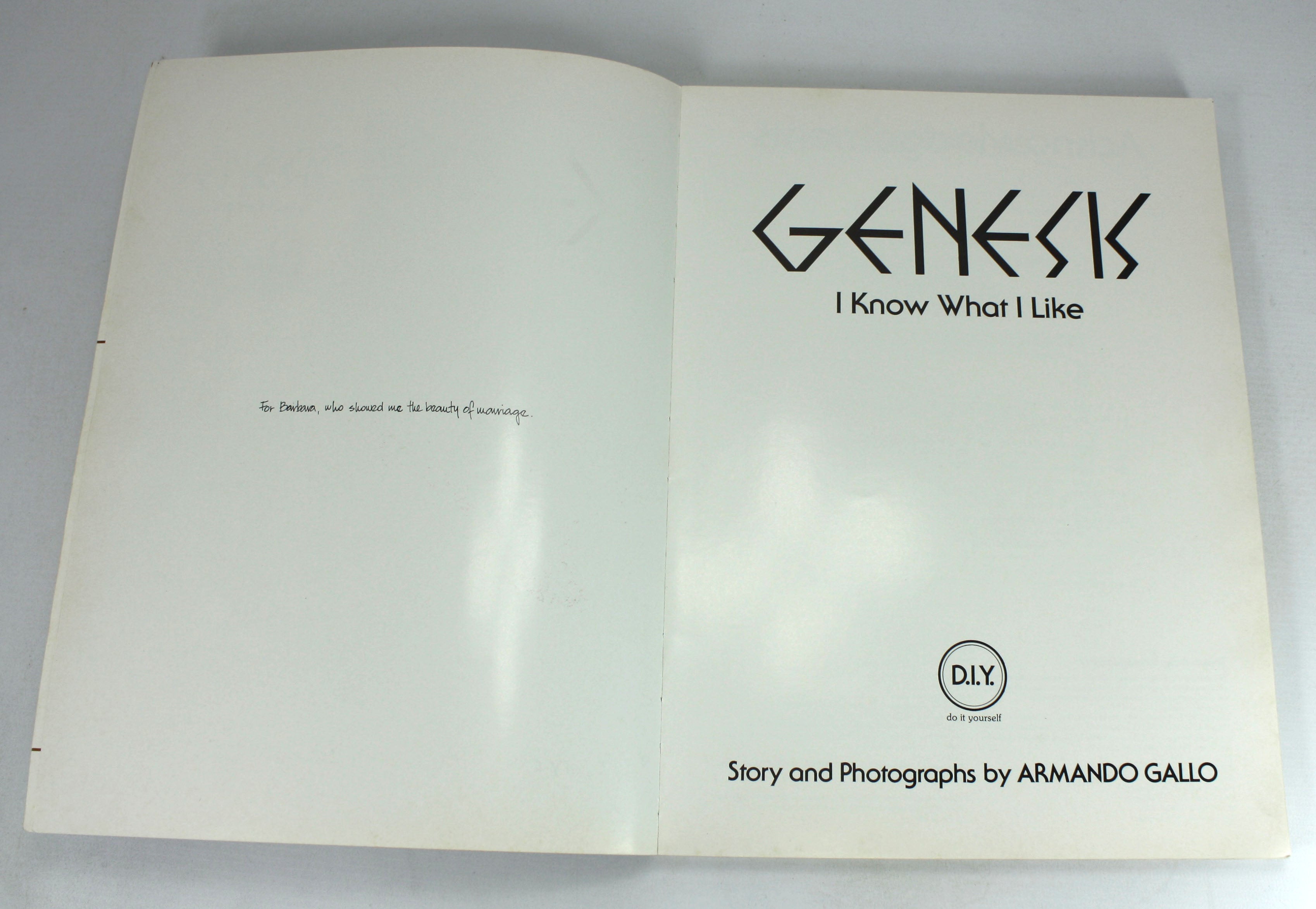 Genesis; I Know What I Like, by Armando Gallo, 1980 — Lanna Antique