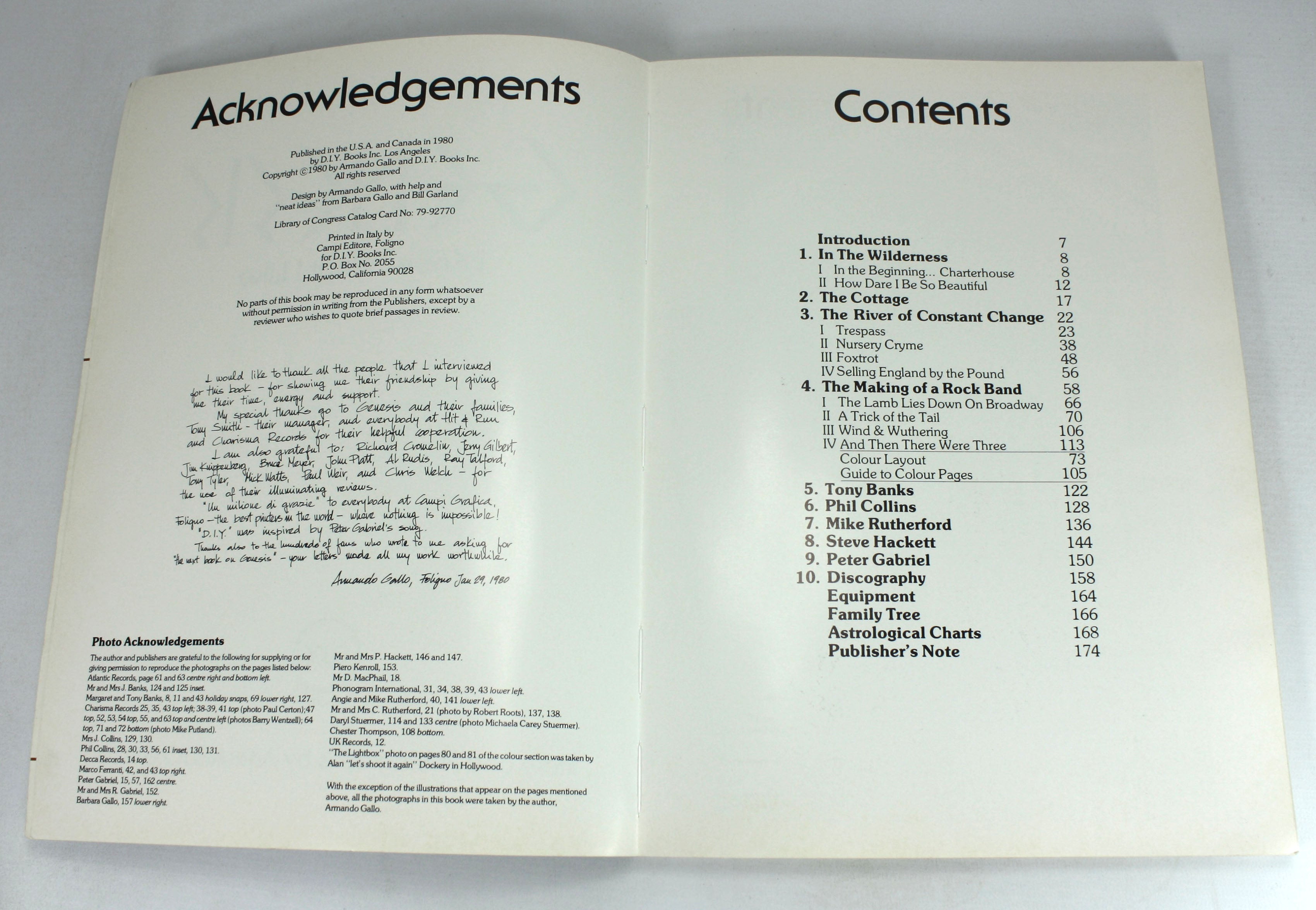 Genesis; I Know What I Like, by Armando Gallo, 1980 — Lanna Antique