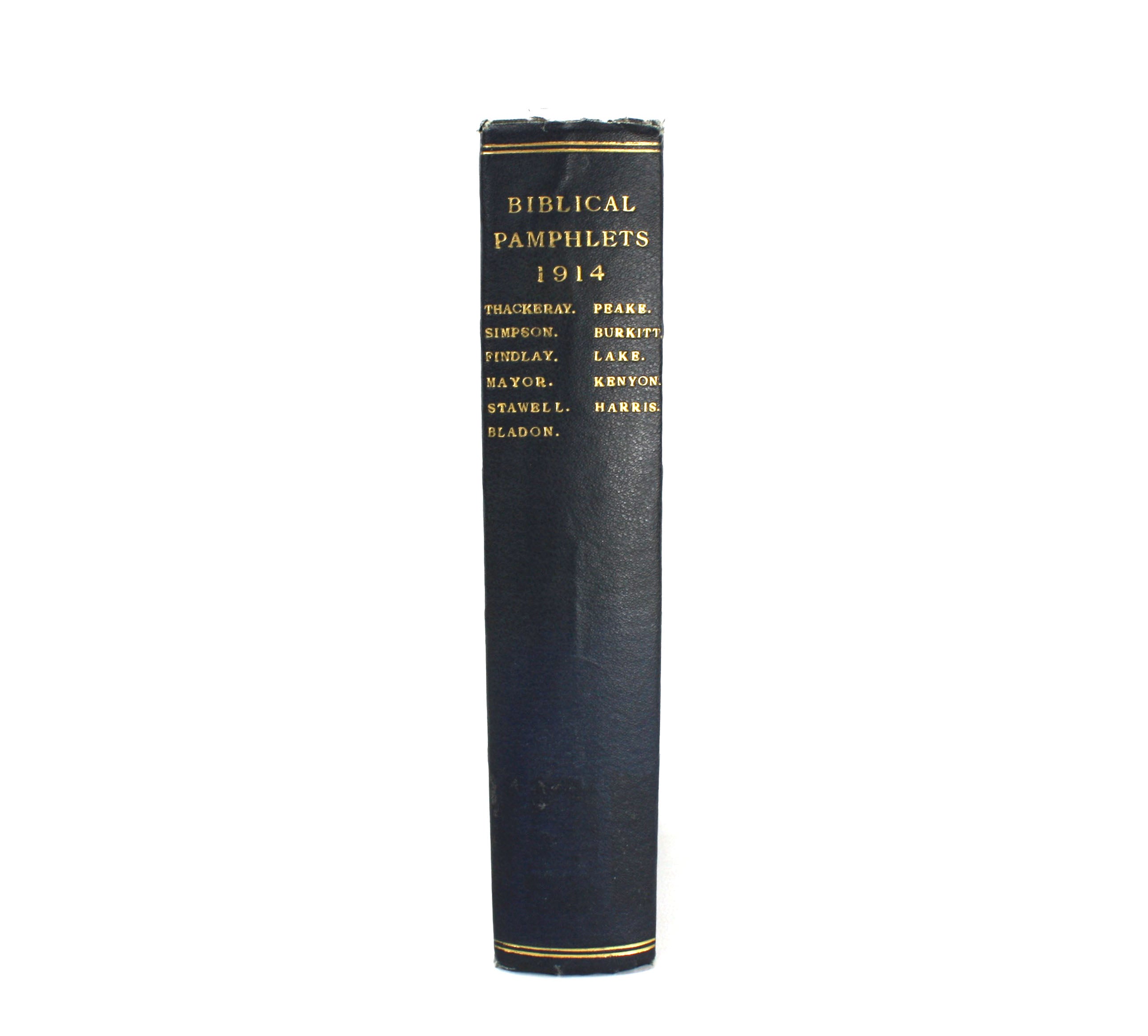Bound Collection of Biblical Pamphlets, 1914. Collated by James Hope M ...