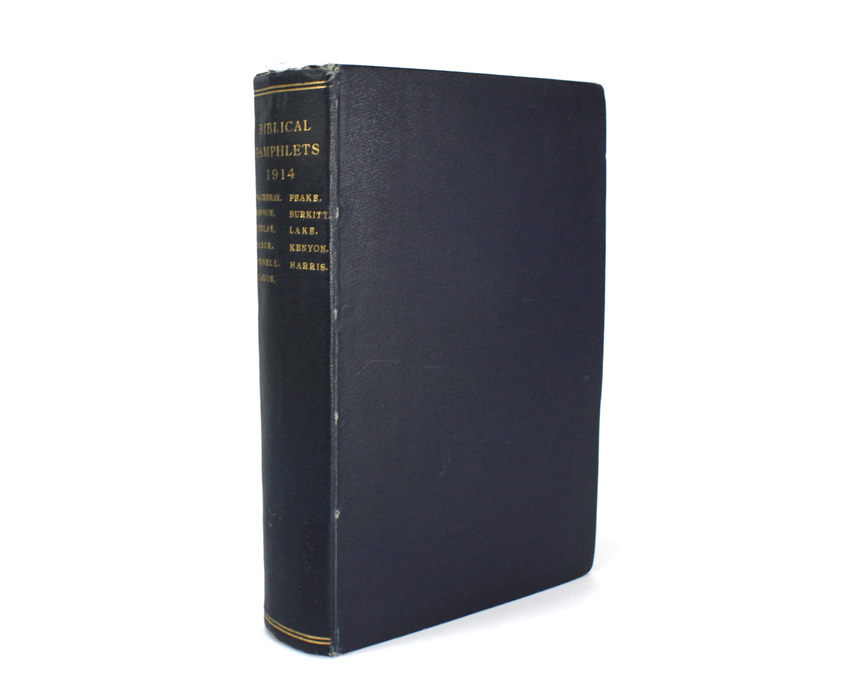 Bound Collection of Biblical Pamphlets, 1914. Collated by James Hope M ...