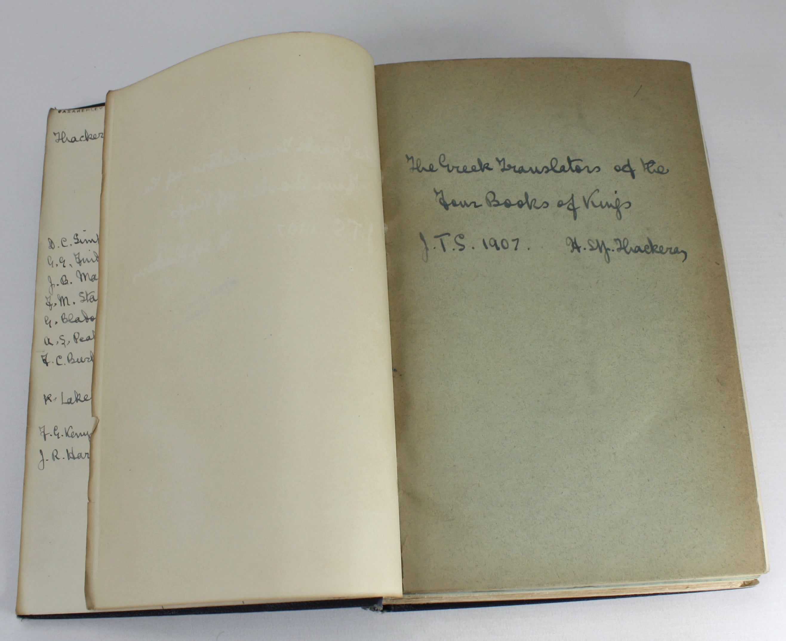 Bound Collection of Biblical Pamphlets, 1914. Collated by James Hope M ...