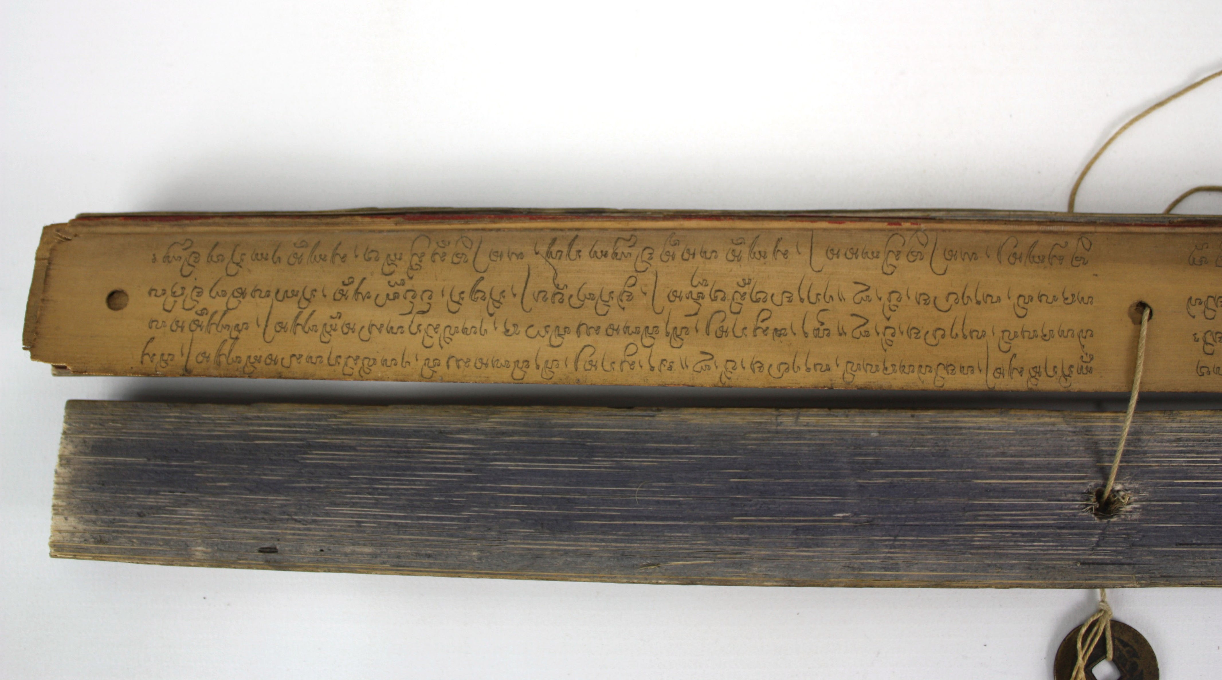 Buddhist Palm Leaf manuscript - Dehong Dai language, Northern Thailand ...