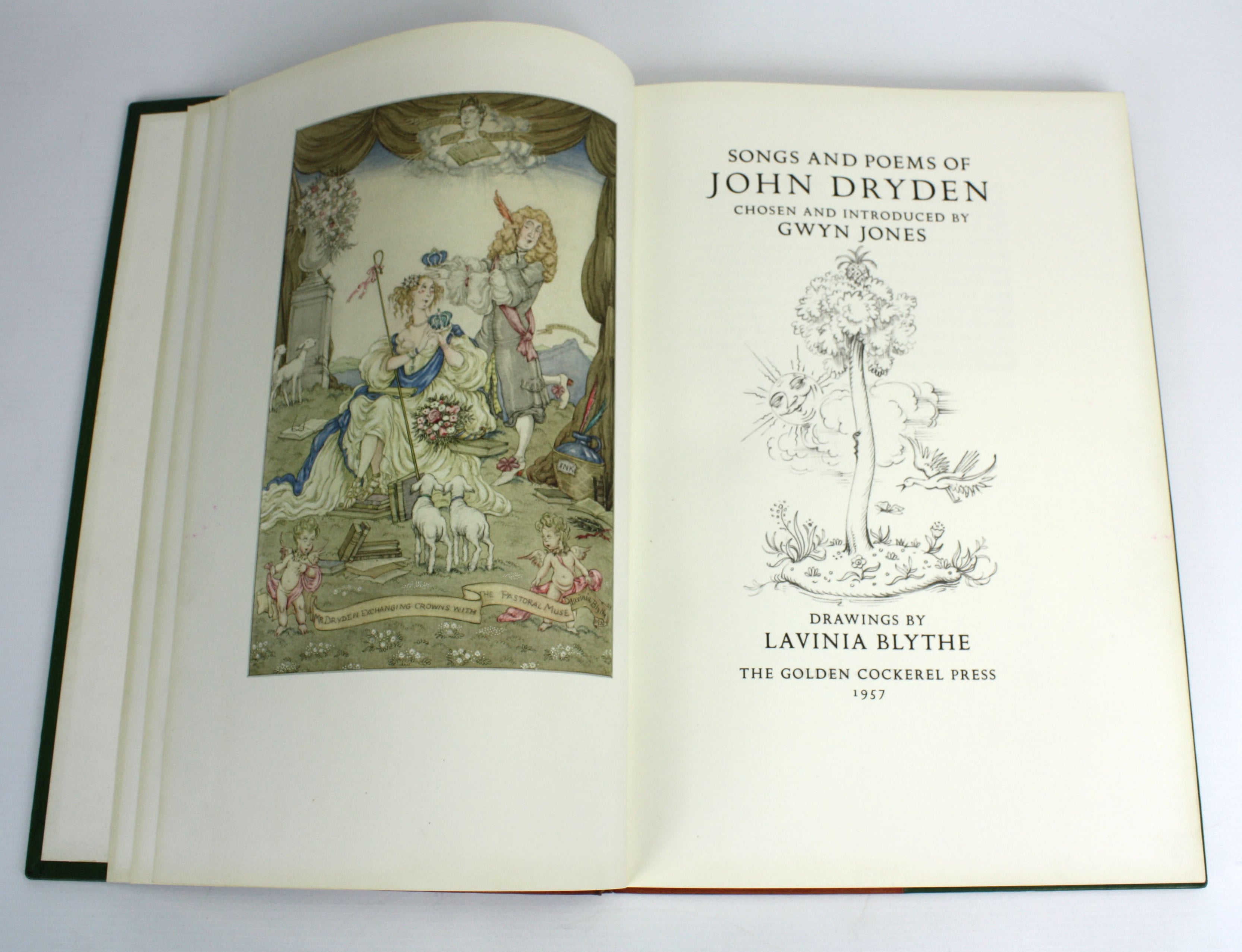Songs and Poems of John Dryden, Golden Cockerel Press deluxe limited e ...