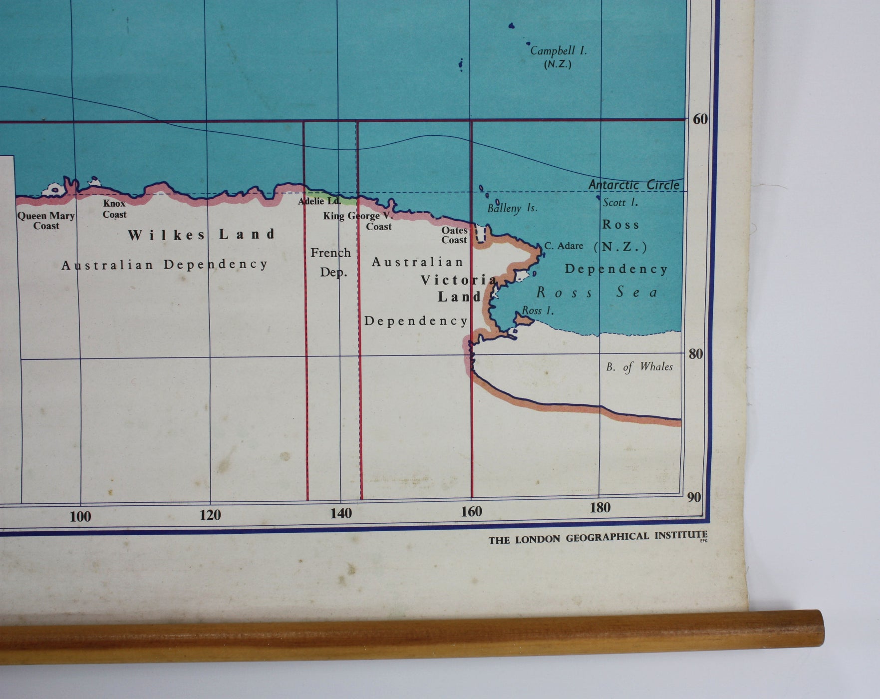 Philips' Smaller School-Room Map of The World, 112cm x 90cm, 1969 ...