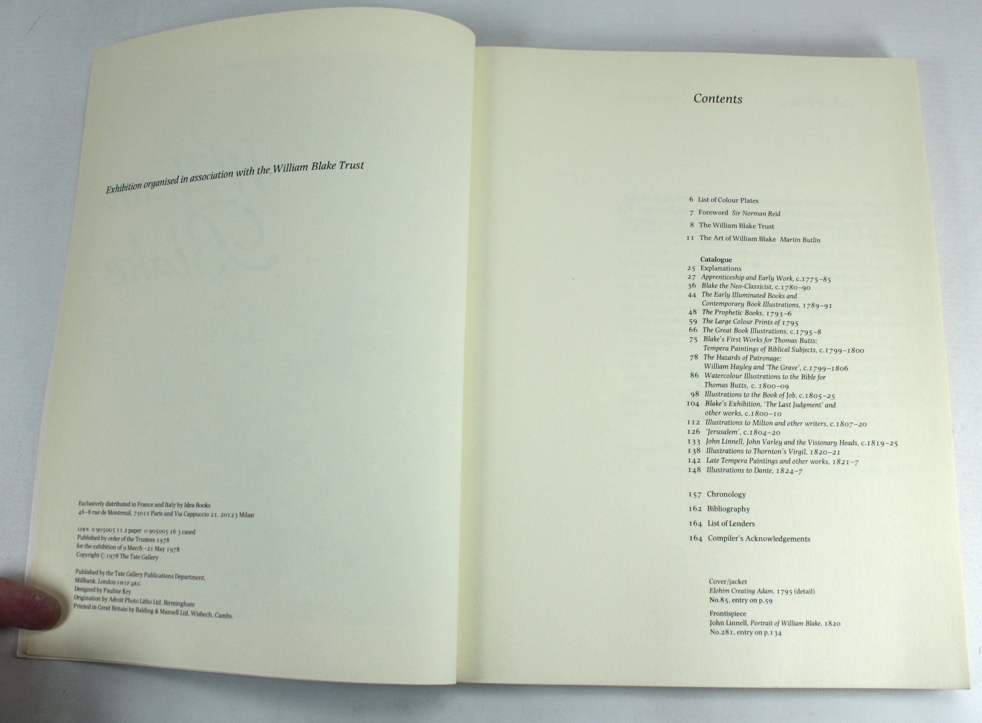 William Blake, by Martin Butlin, Tate Gallery Exhibition Guide, 1978 ...