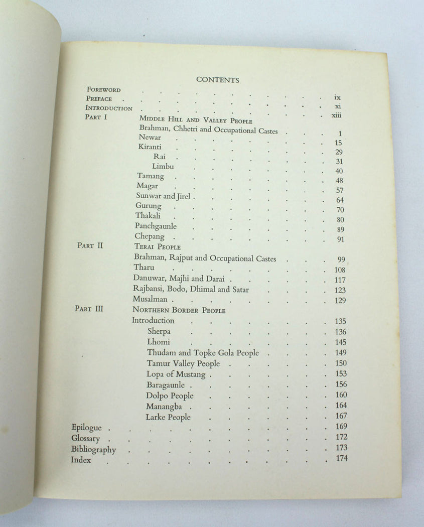 People of Nepal by Dor Bahadur Bista, 1st limited edition, 1967 — Lanna ...