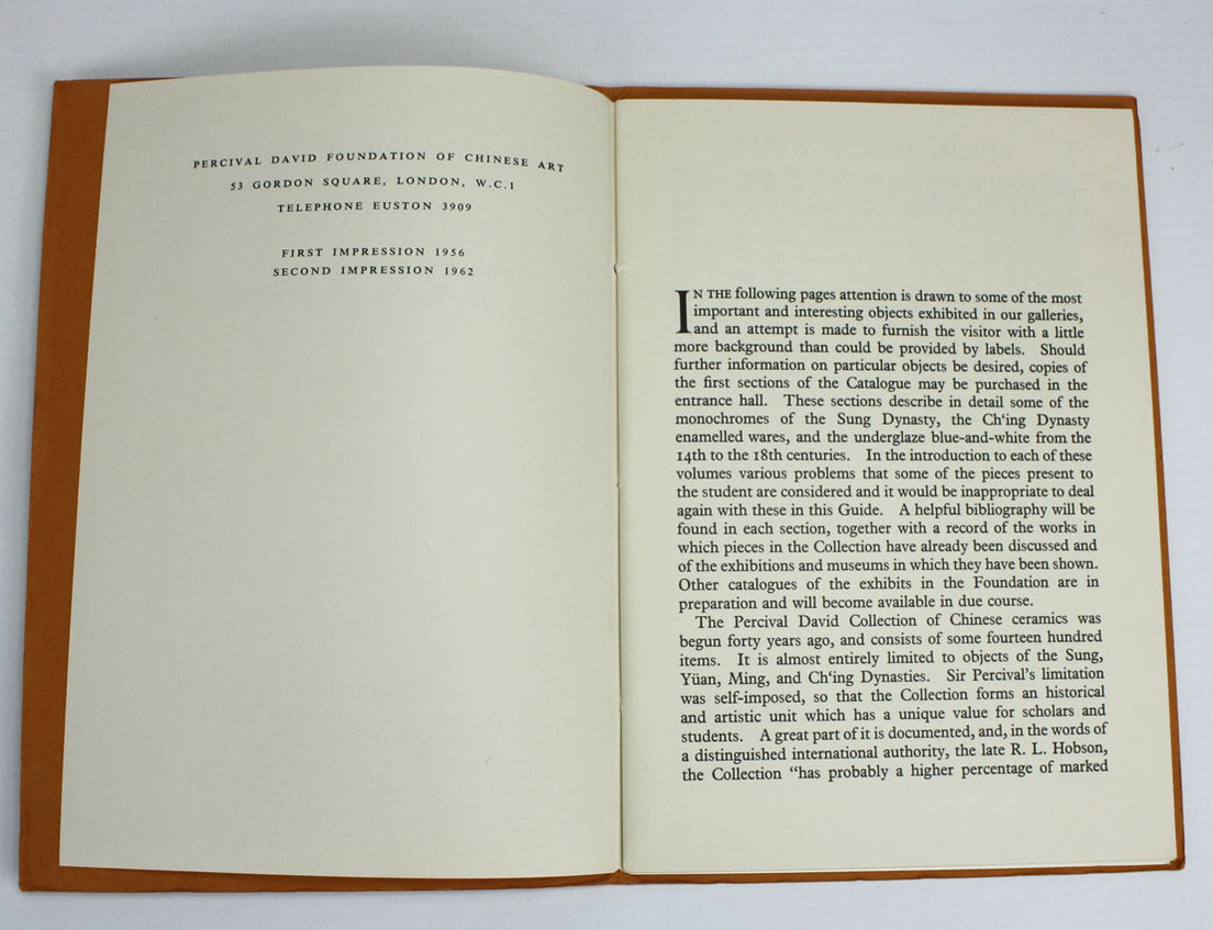 Percival David Foundation of Chinese Art; Illustrated Guide to the Col ...