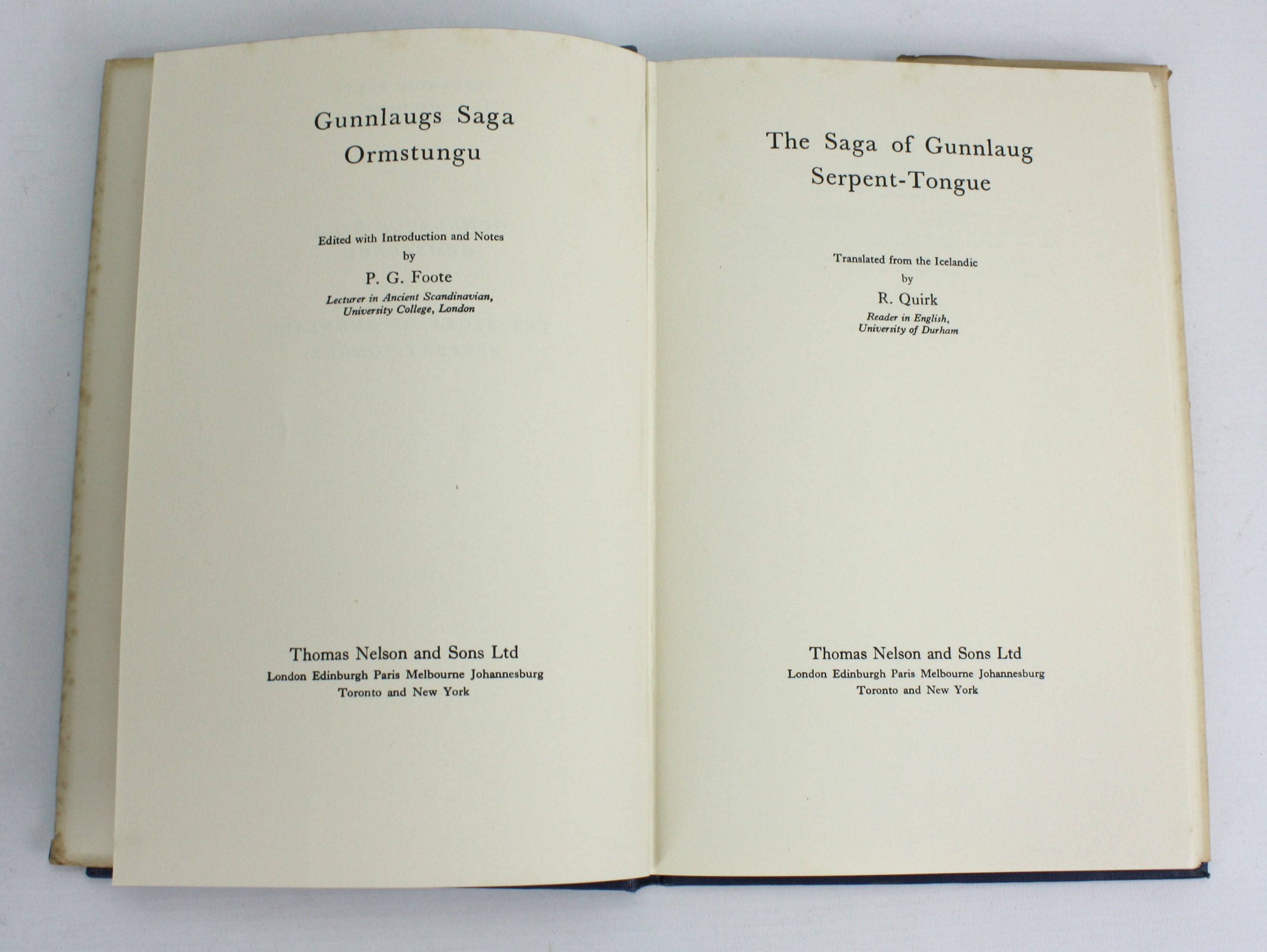 Saga of Gunnlaug Serpent-Tongue, Gunnlaugs Saga Ormstungu, 1957 — Lanna ...